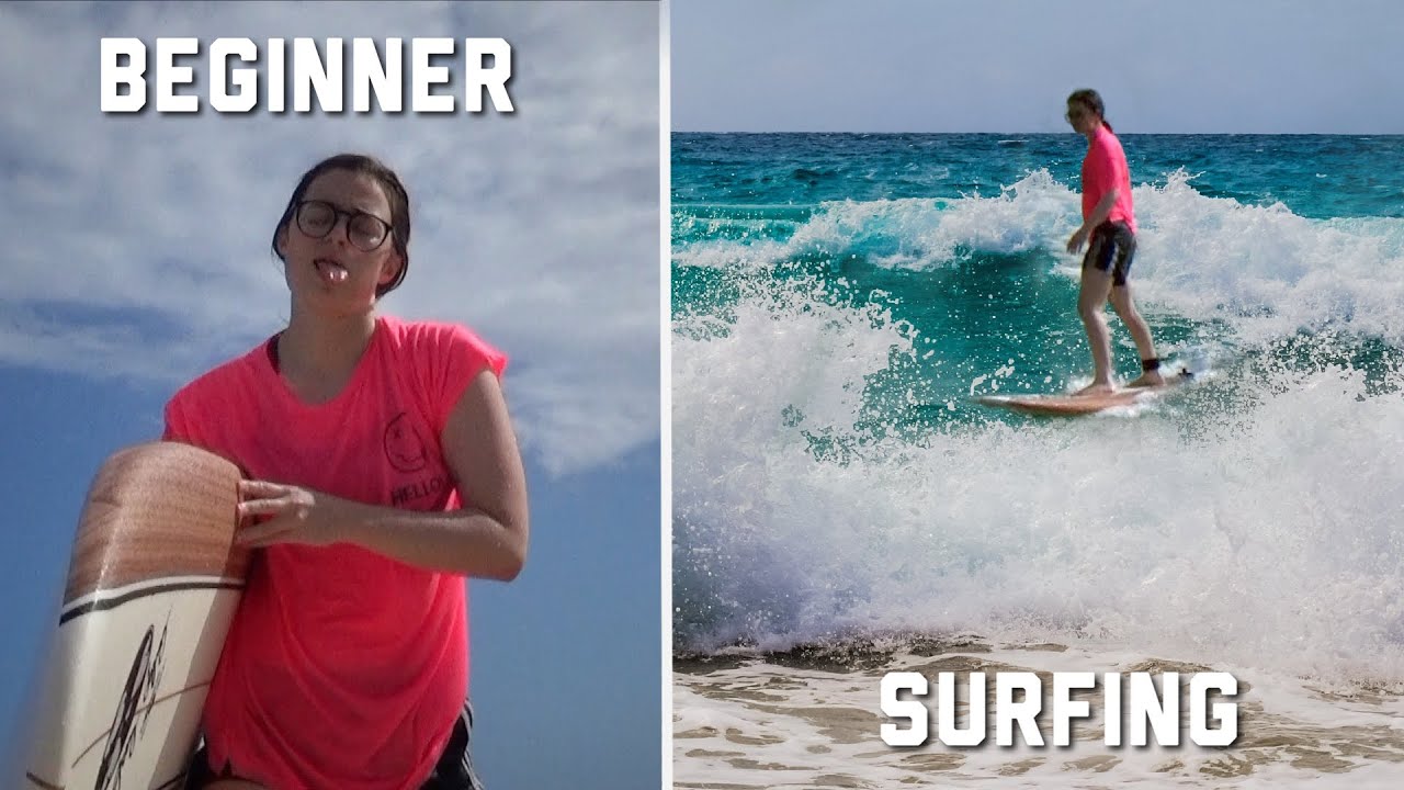 I Tried Surfing for the First Time in Hawaii! - YouTube