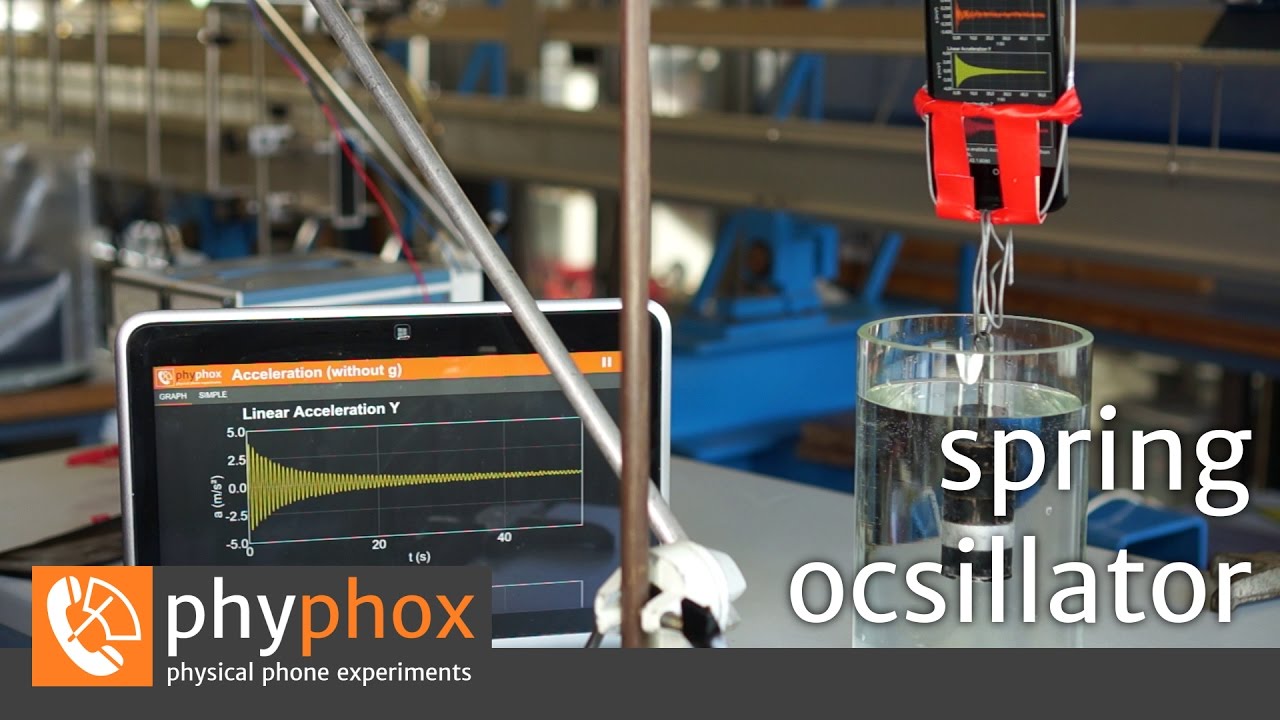 Smartphone-Experiment: Spring oscillator (en) - YouTube