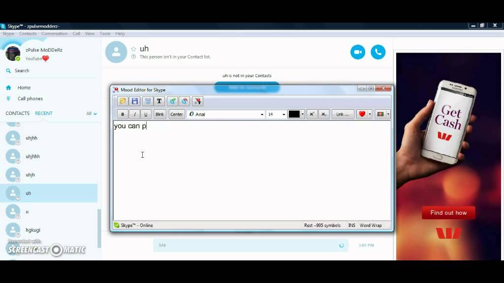 skype mood editor (download) - YouTube