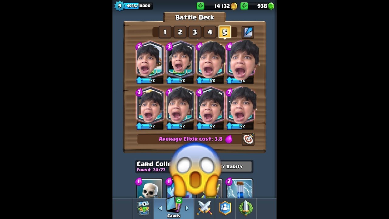 Clash Royale cards in real life - YouTube