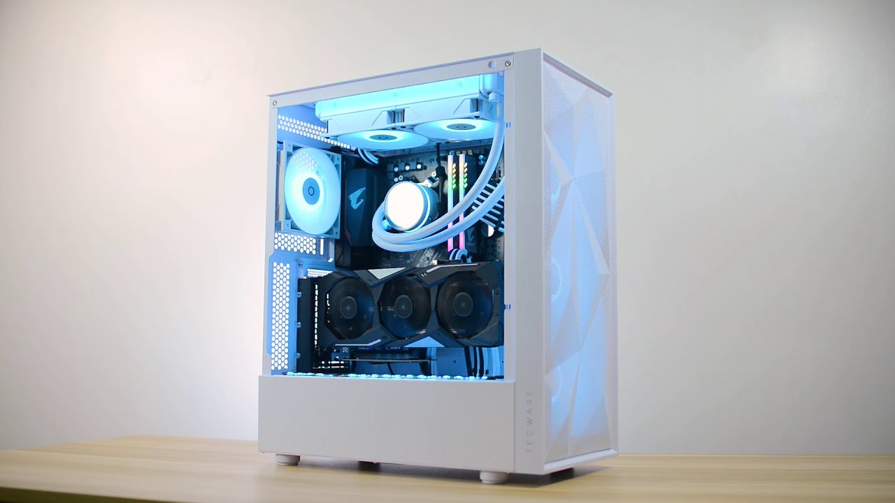 Old parts, new case, clean build - White & Black Budget Gaming PC ...