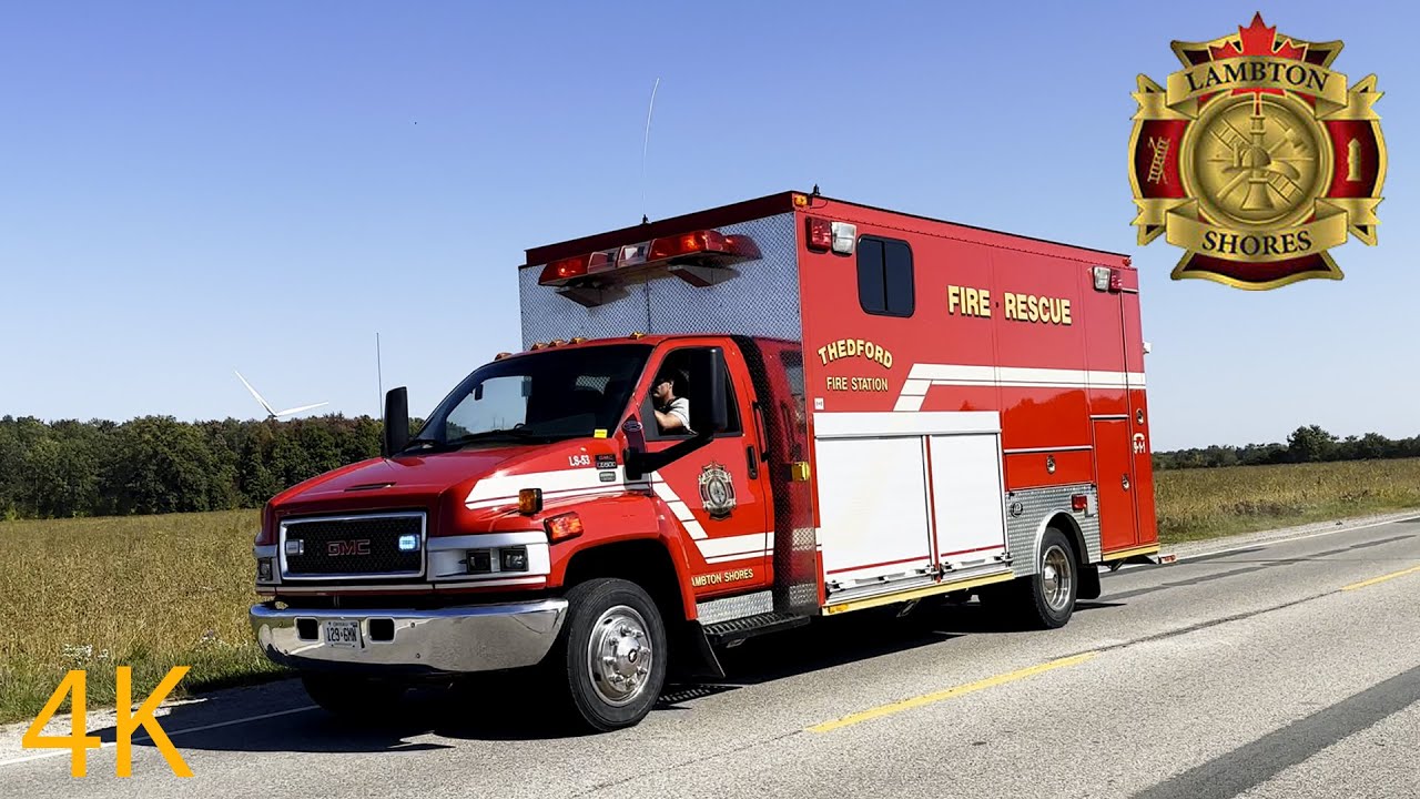 Lambton Shores Fire - LS-53 Responding - YouTube