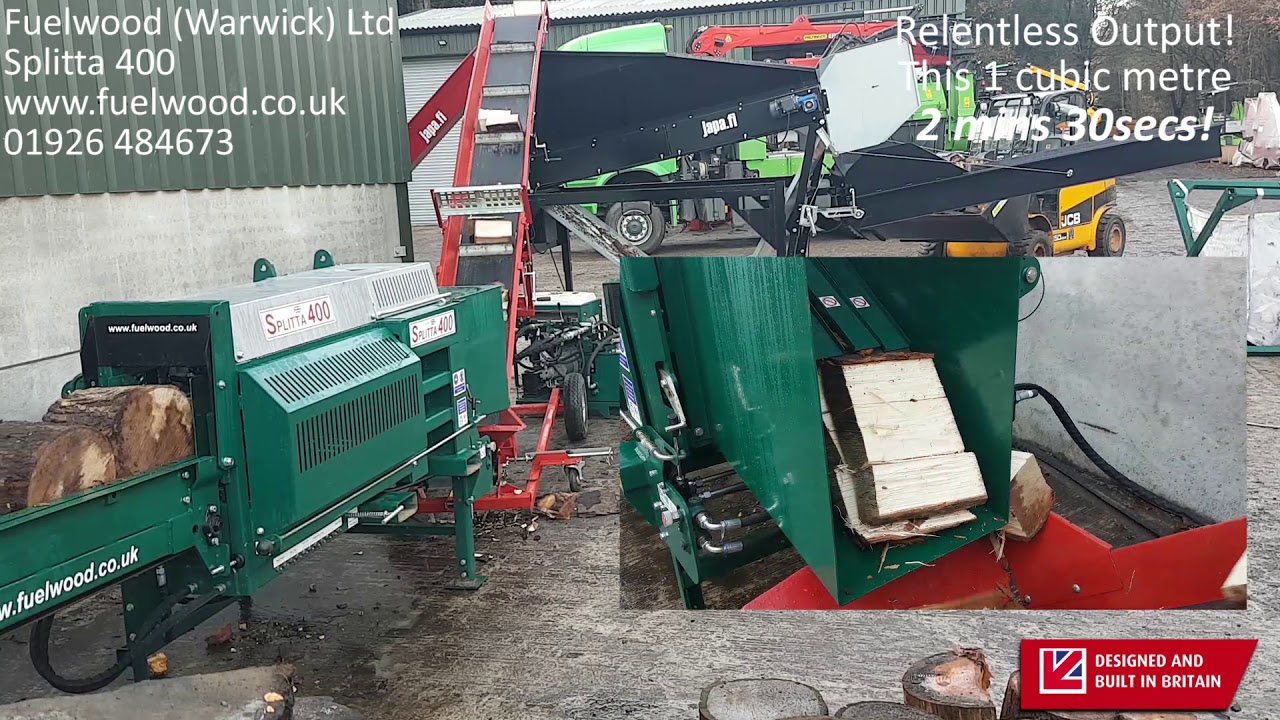 Splitta 400 Automatic log splitter - YouTube