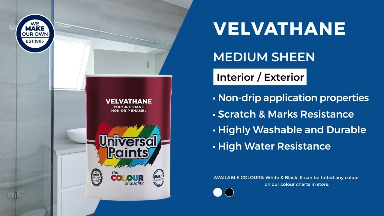 Universal Paints - Velvathane Non-drip Enamel - YouTube