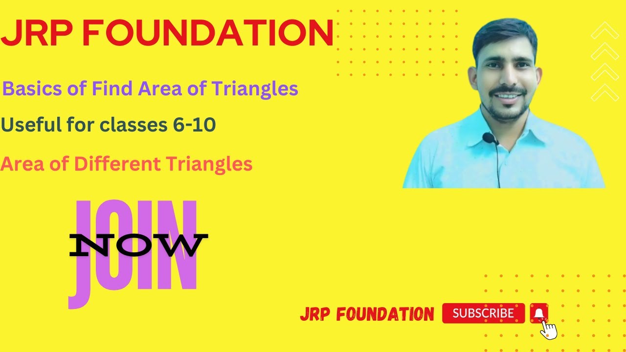 Area of Different triangles for class 6th to 10th - YouTube