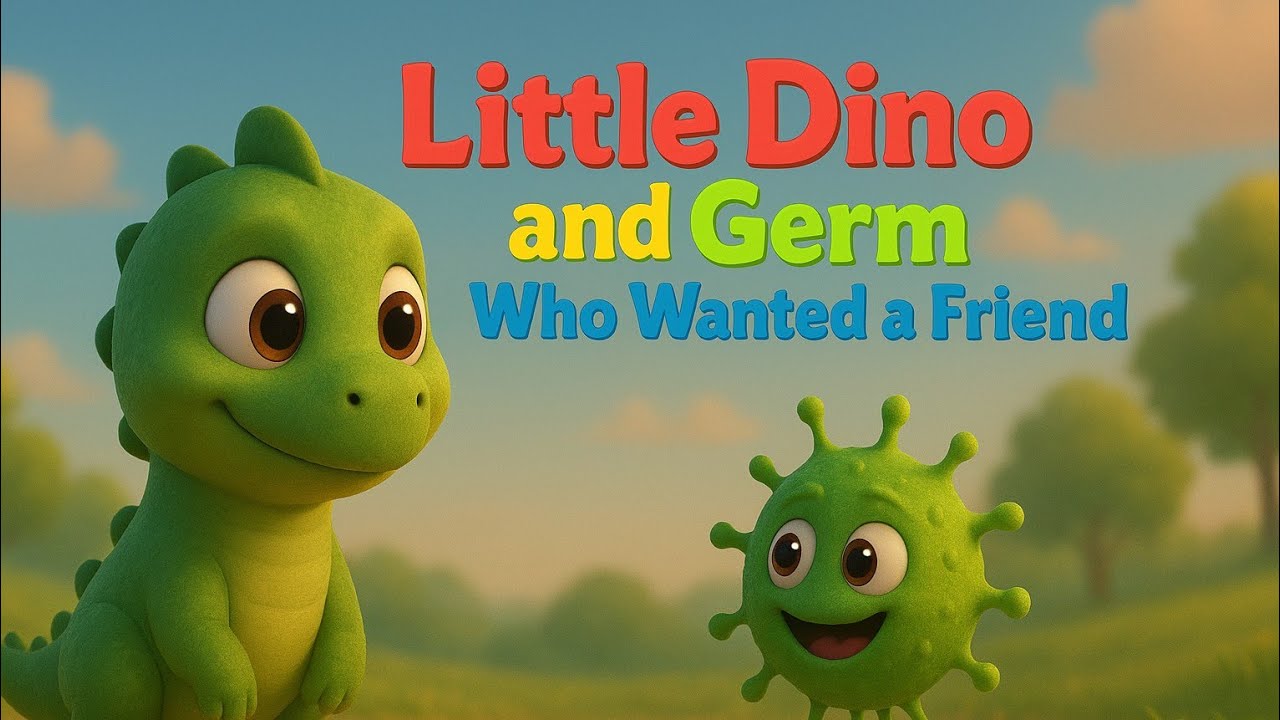 Little Dino And A friendly Germ | Readaloud | Kids Story - YouTube