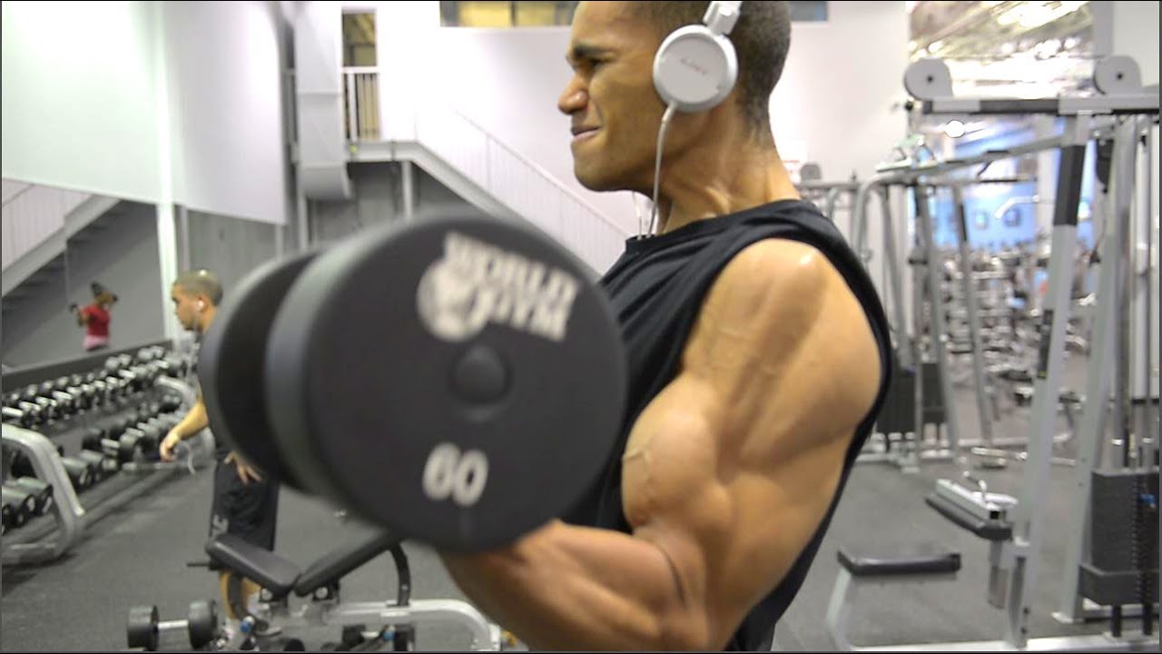 Vegan Bodybuilding Shoulders and Arms Workout VLOG#1 With Mom - YouTube