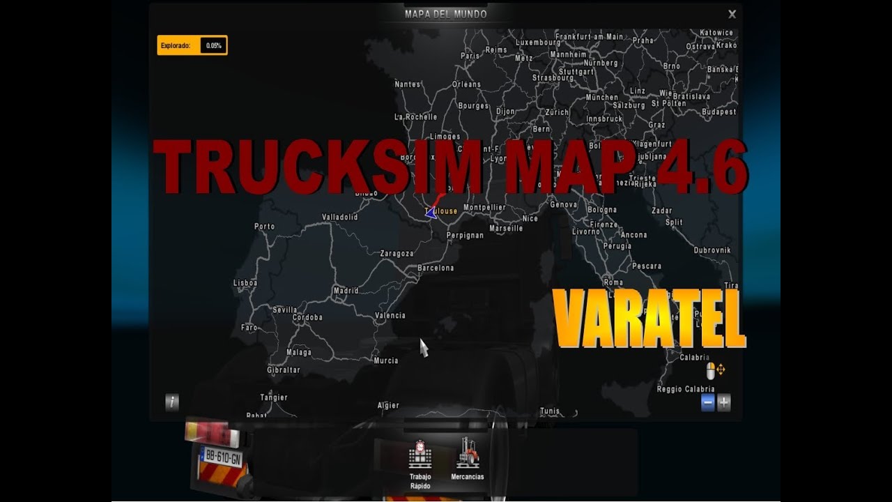 Eurotruck 2 Tsm Trucksim Map 4 6 By Varatel Youtube
