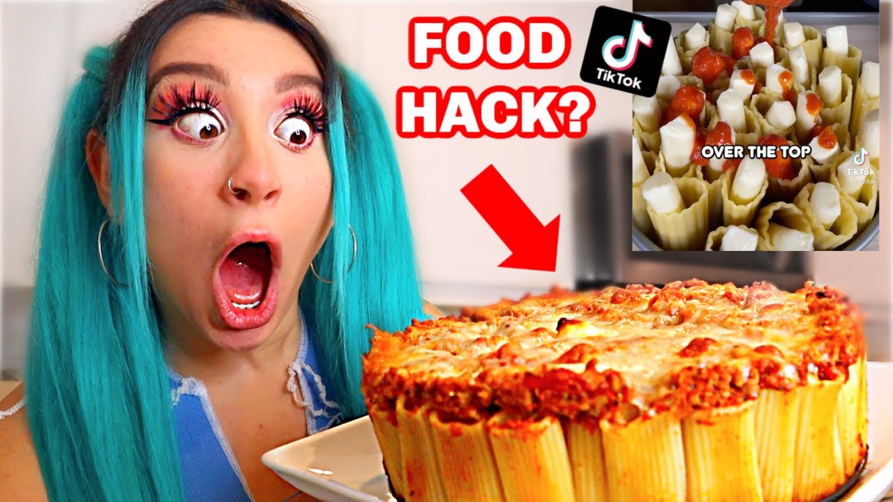 TESTING VIRAL TIK TOK FOOD HACKS *THEY REALLY WORK!?!* - YouTube
