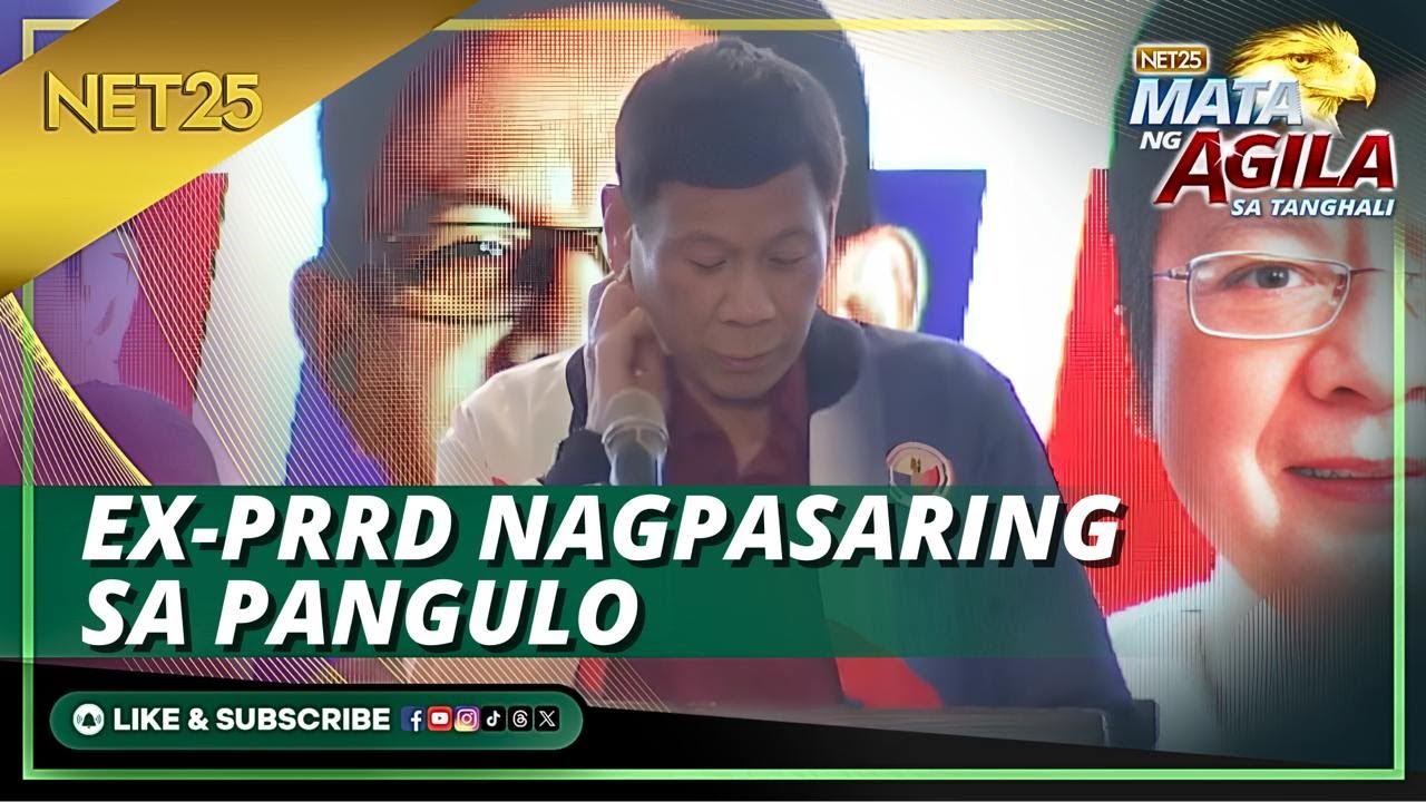 EX-PRRD, BINATIKOS SI PANGULONG BONGBONG MARCOS - YouTube