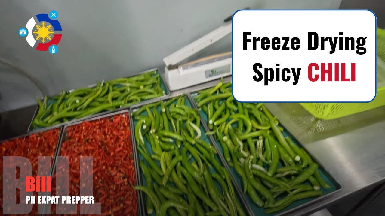 Freeze Drying - Spicy Green and Red Chili - YouTube