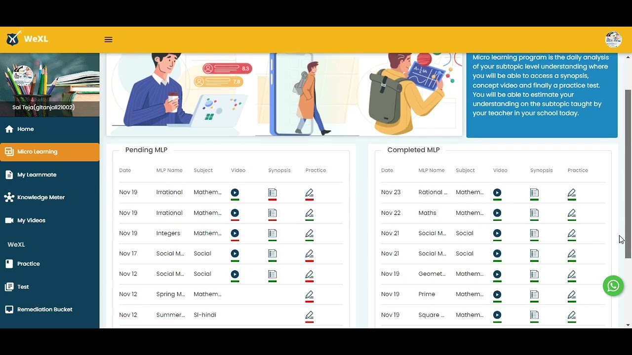 How to check pending mlp and completed mlp in student portal - YouTube