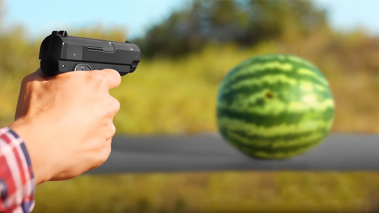 Airsoft Gun vs Watermelon - 14 Crazy Airsoft Gun Experiments | 10 ...