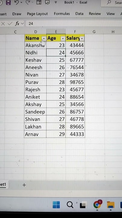 Filter Trick In Excel 🔥 Excel Tips And Tricks 💯 Shorts Exceltips Exceltricks Tips