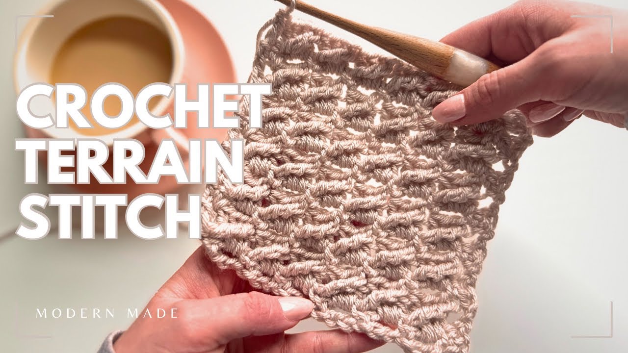 Crochet Terrain Stitch ~ a mindless crochet stitch with so much texture ...