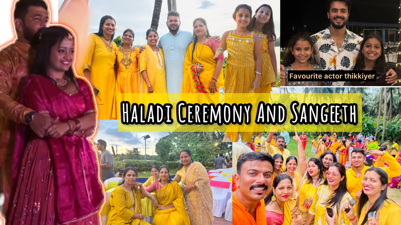 Vlog | Cousin ನ Haladi Ceremony & Sangeeth | Full Joly🕺💃🏻 ...