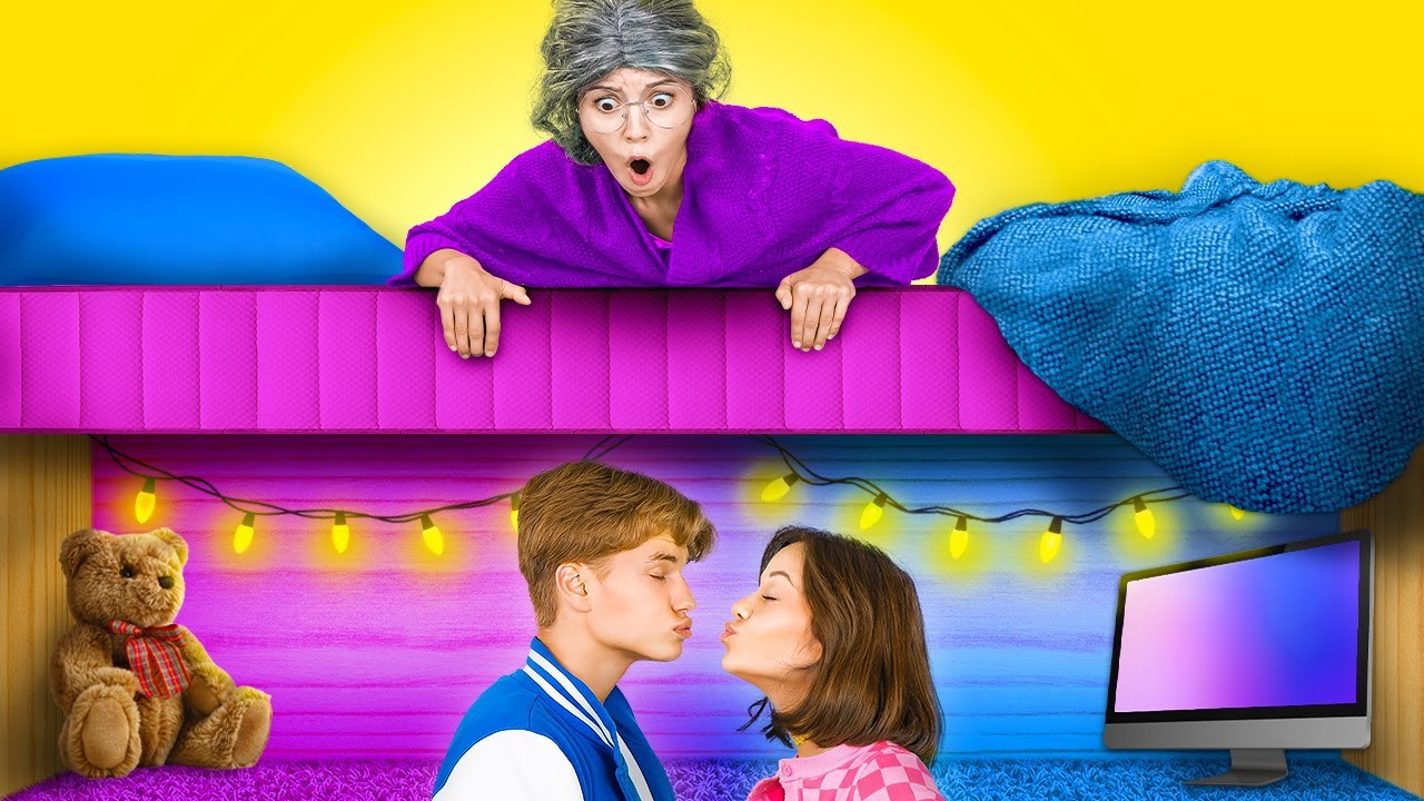 PIÈCE SECRÈTE Sous le LIT || ROMANCE Déco d’une Pièce Cachée ! Astuces ...