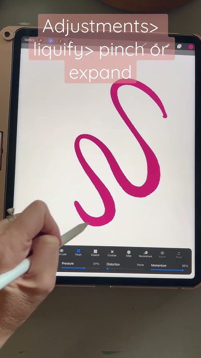 Procreate quick tip: How to change line thickness in Procreate! #procreate - YouTube
