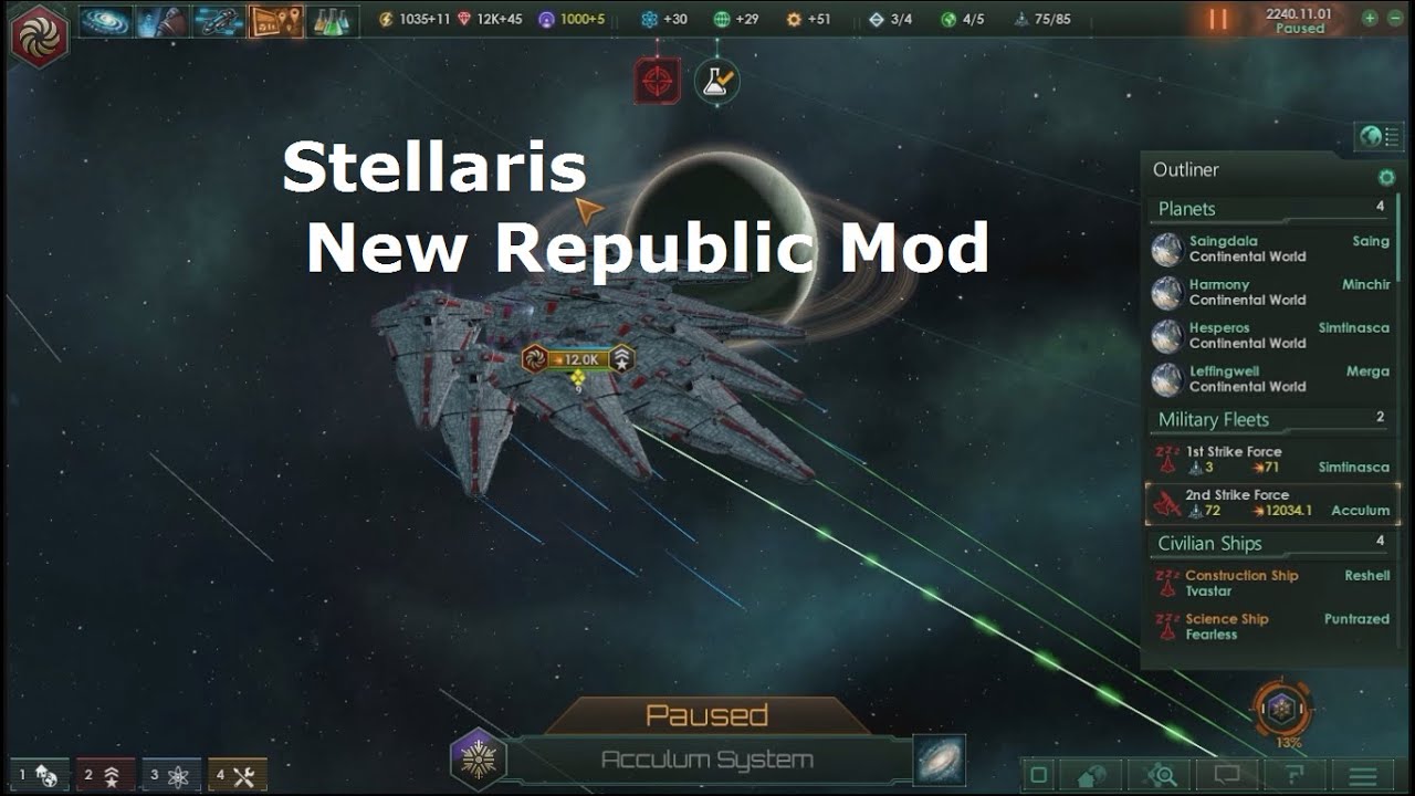 Stellaris New Republic Mod - YouTube