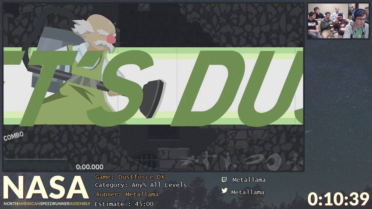 NASA 2016 | Dustforce DX - Any% All Levels by Metallama - YouTube