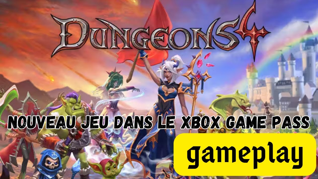 Xbox Game pass : Dungeons 4 gameplay Xbox séries x - YouTube
