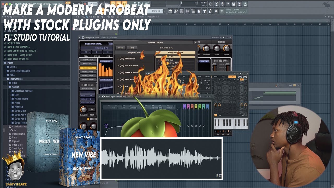 Make a MODERN AFROBEAT with STOCK PLUGINS ONLY | FL Studio 20 TuTorial - YouTube