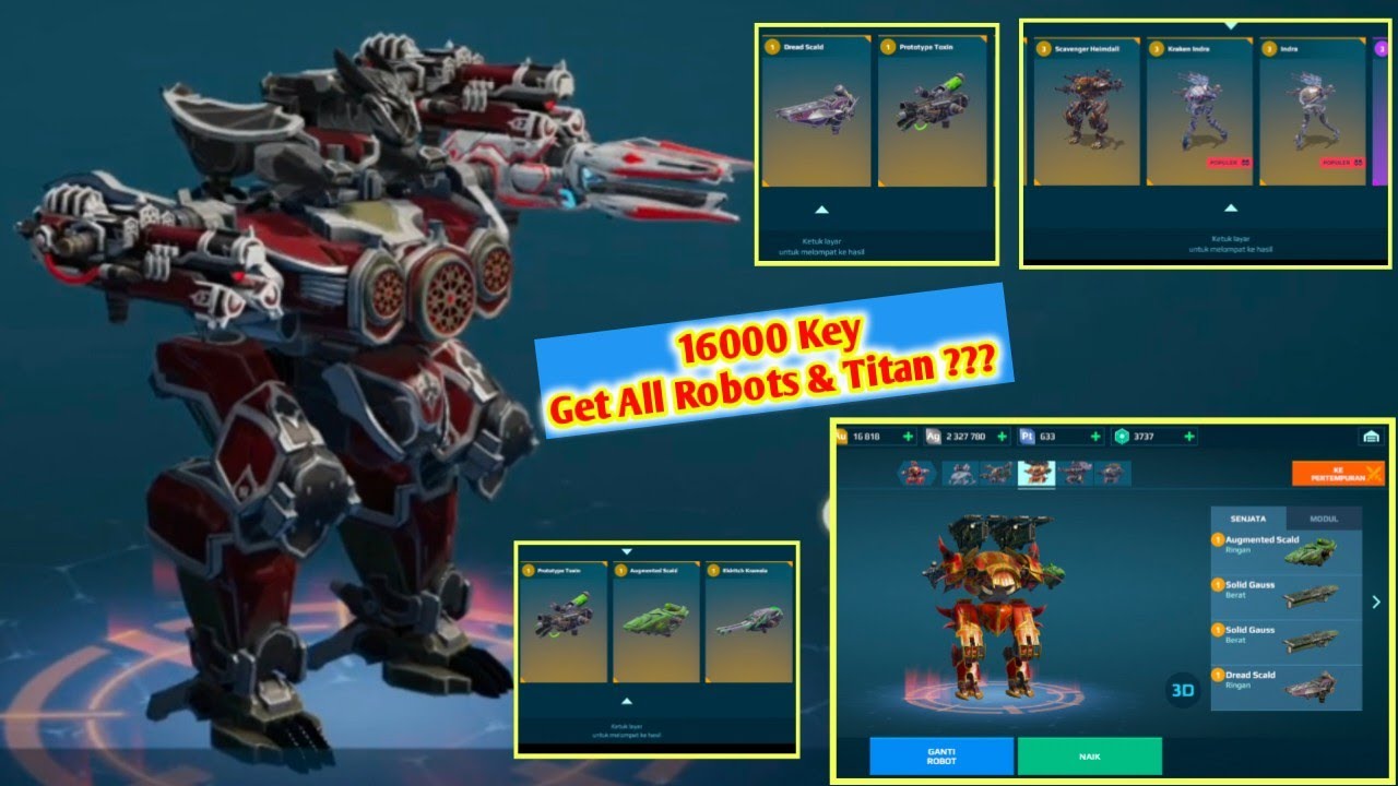 16000 Key what Can You Get in WarRobots?? Get All The Beast Robots ...