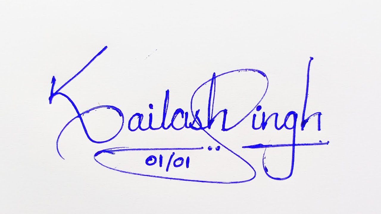 How to signature your Name | Sign your Name | Signature tips ...