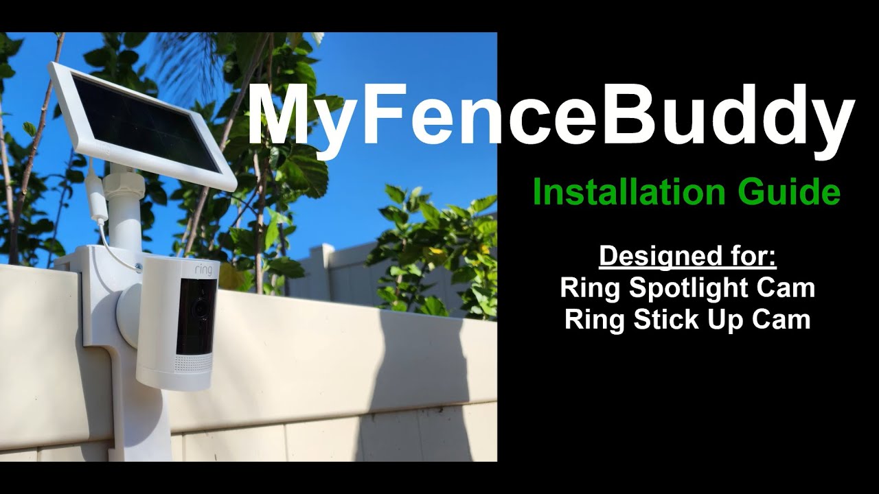 How to mount Ring camera - Fence Installation | Easy | Damage-Free ...
