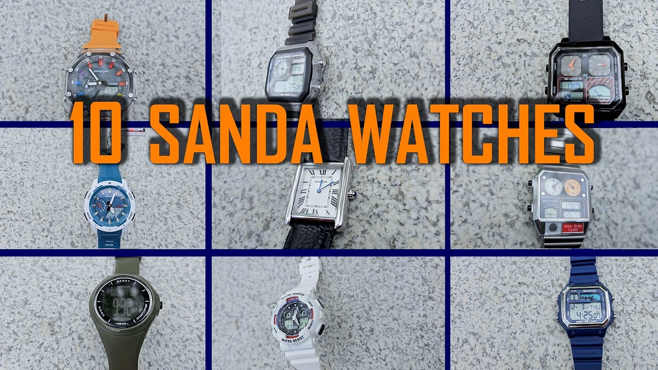 10 Sanda watches quick overview -=Sanda Top 10=- #gedmislaguna #sanda # ...