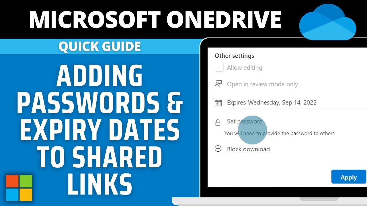 How To Add An Expiry Date Or Password To A Teams Or OneDrive File Link ...