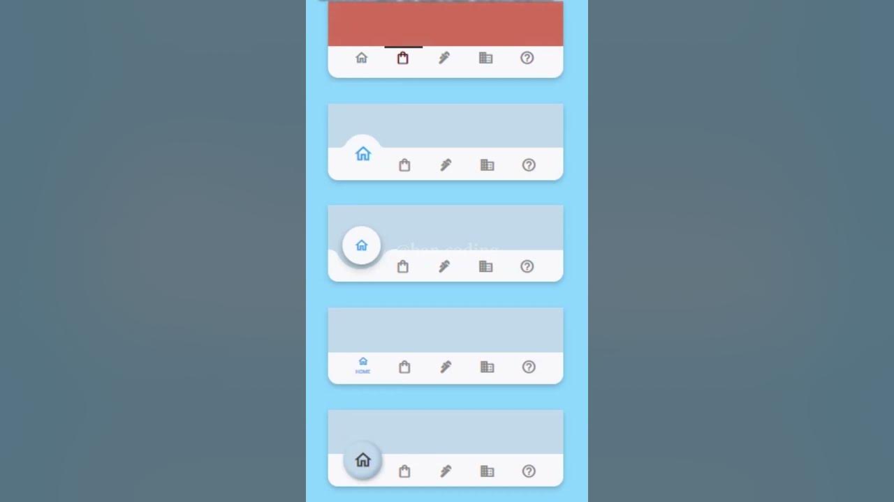 Bottom Bars Style Dengan Html Css Js Shorts Coding Codingtutorials Html Htmltutorial