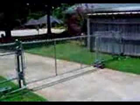 homemade electric gate - YouTube