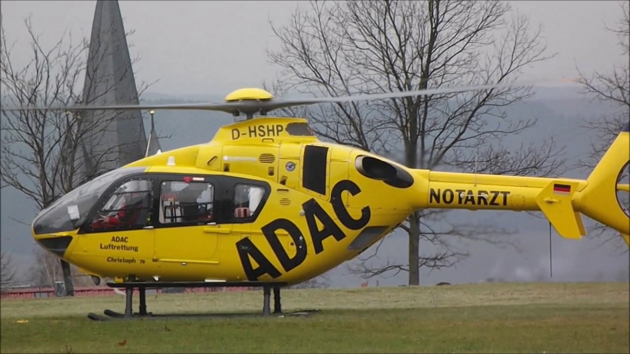 ADAC Rettungshubschrauber Christoph 70 ) D-HSHP | Start nach ...