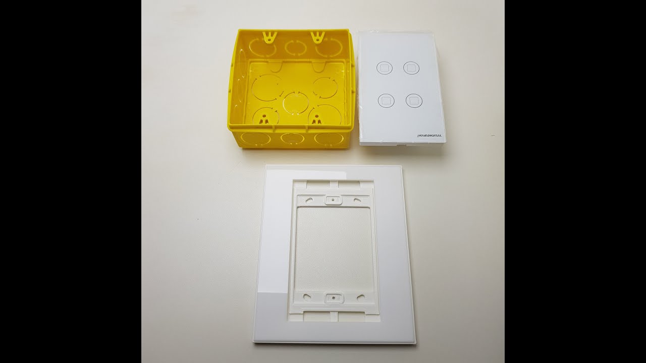 Tutorial Instalação Adaptador 4x4 p/ Interruptores Smart 4x2 US ou 2x2 ...