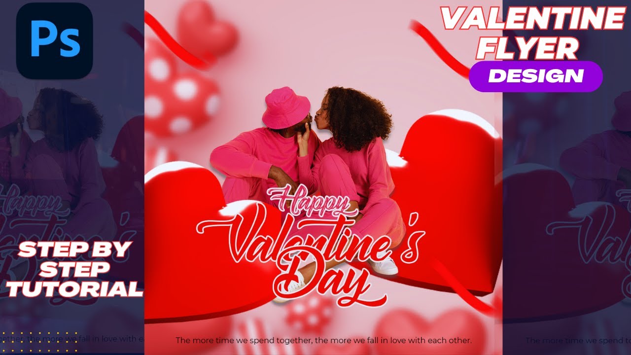 How to Create a Stunning Valentine’s Day Flyer in Photoshop | Step-by ...