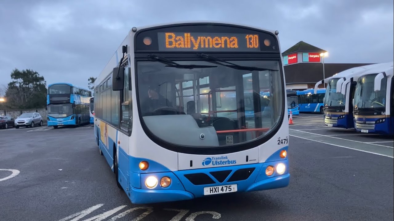 Ride on Ulsterbus Scania Solar 2475 on route 130 - YouTube
