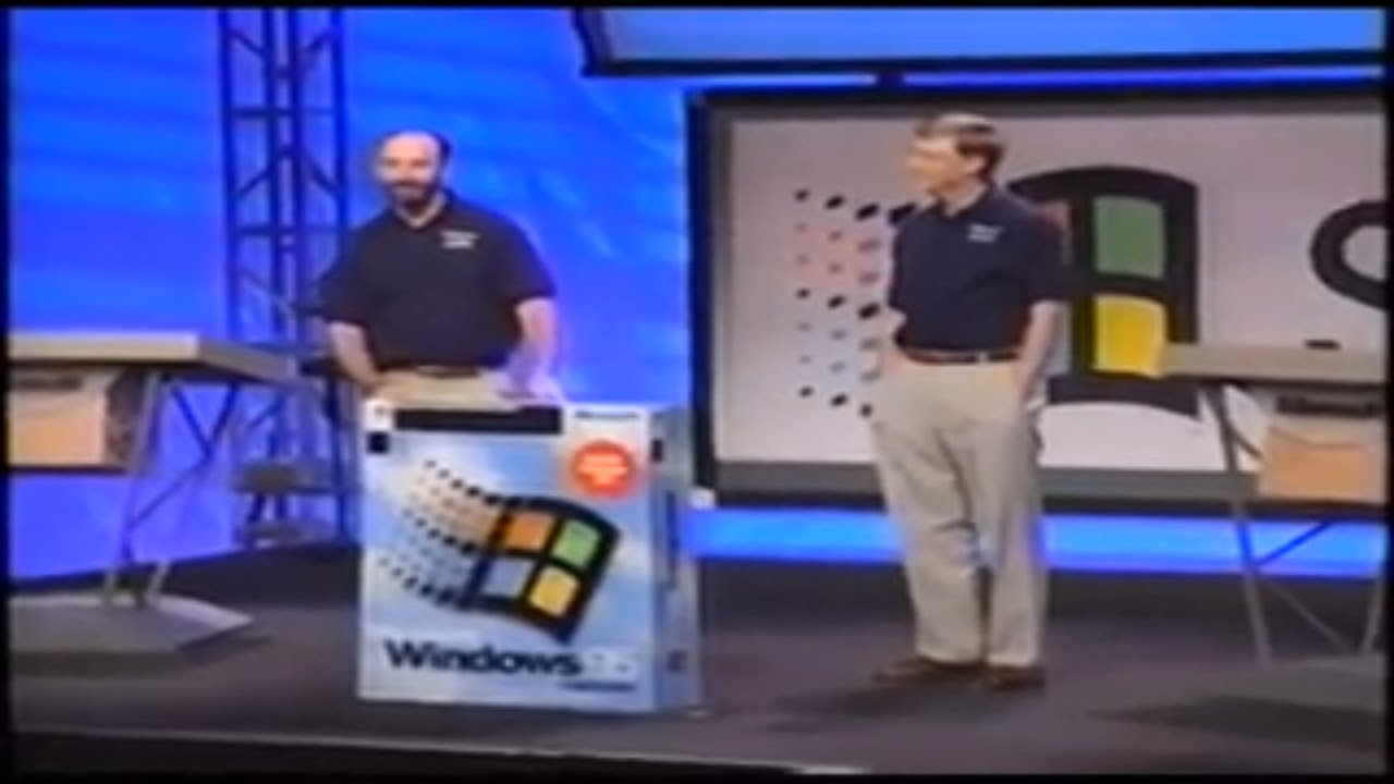 14.07.1995 - Microsoft Windows 95 launch - Bill Gates and Jay Leno ...