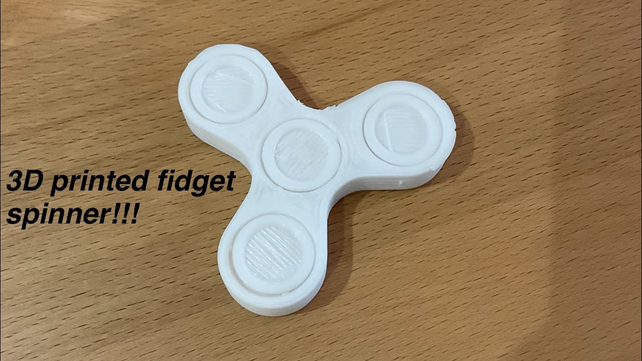 Timelapse of improved 3D printed fidget spinner and review - YouTube