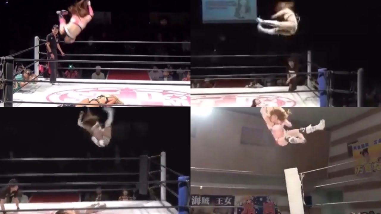 KAIRI Sane ( KAIRI HoJo ) - InSane Elbow ( Elbow Drop ) compilation ...