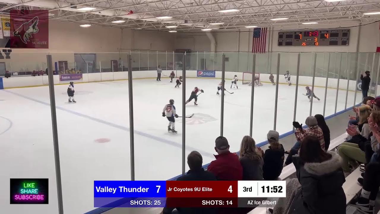 Jr Coyotes 9U Elite Vs Valley Thunder - YouTube