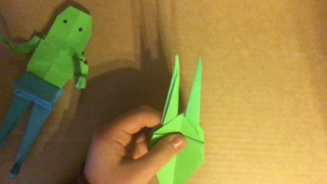 How to make a origami zombie - YouTube