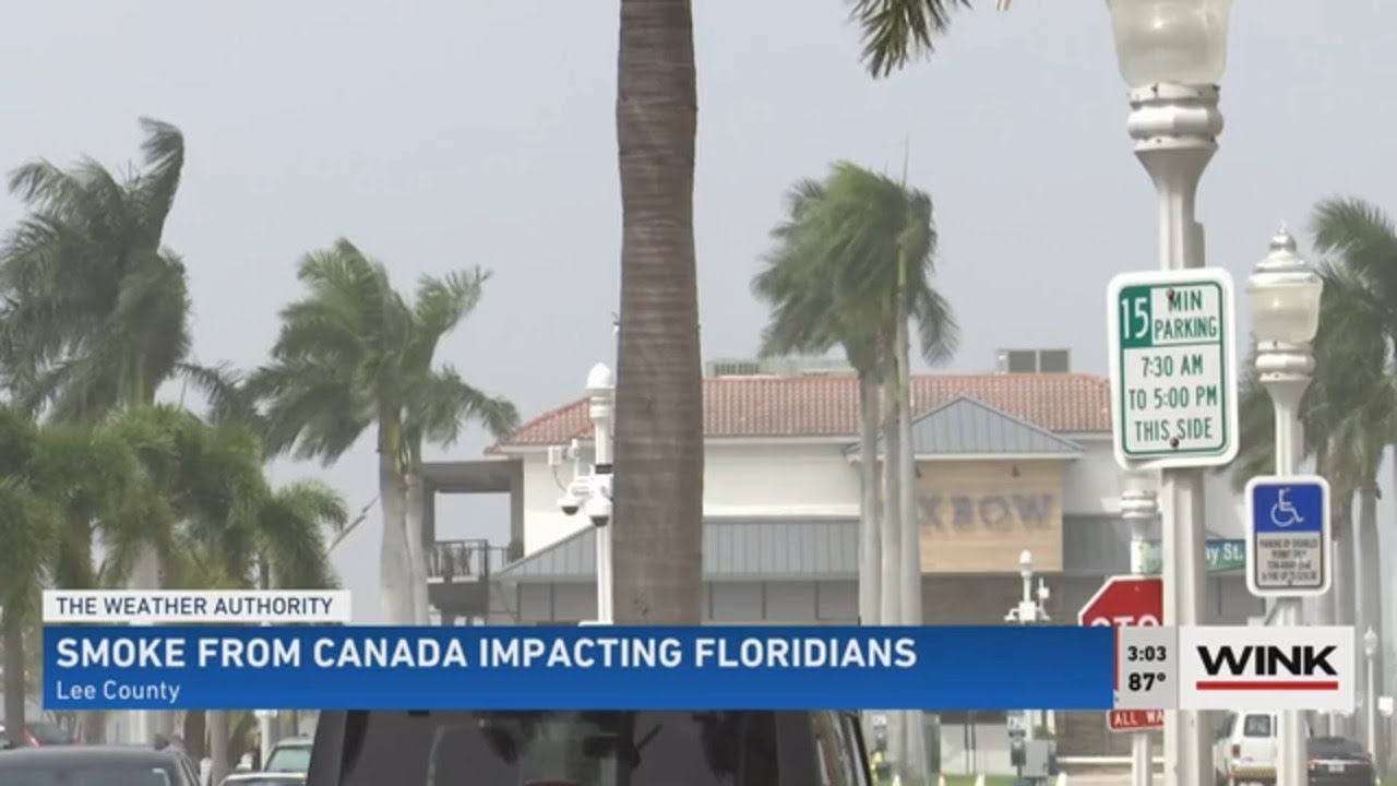 Canadian wildfires reduce air quality in Southwest Florida - YouTube