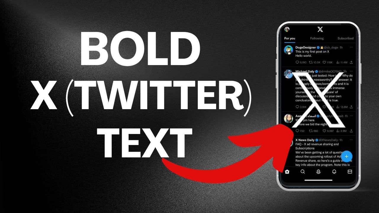How to Bold Text on X (Twitter) 2025? - YouTube