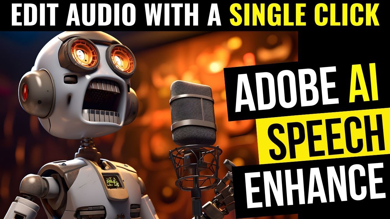 Adobe AI Speech Enhancement Tool - One Click Audio Editing - YouTube