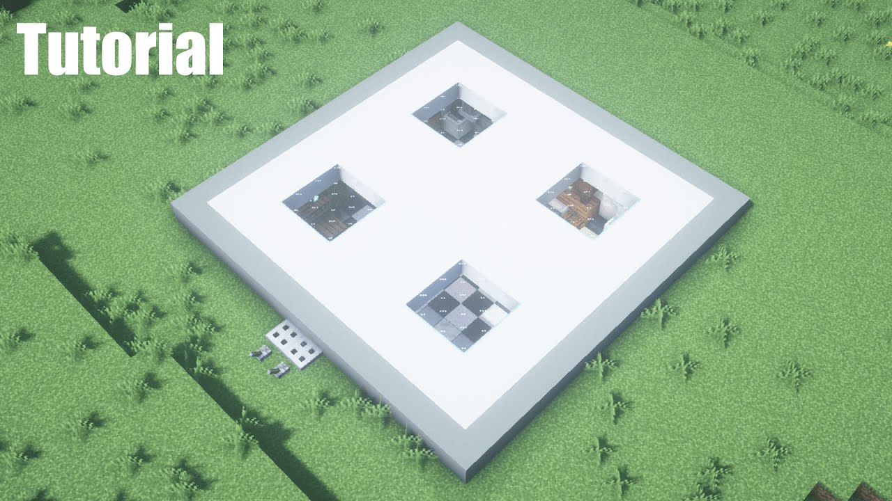 Minecraft : How to Build Iron Trapdoor House in Minecraft - YouTube