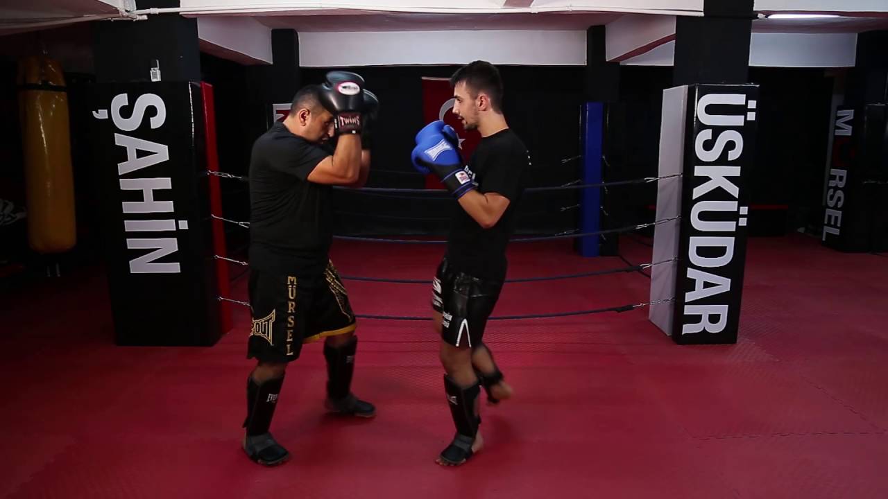 kick boks eşli model kombine teknik çalışması (65) - YouTube