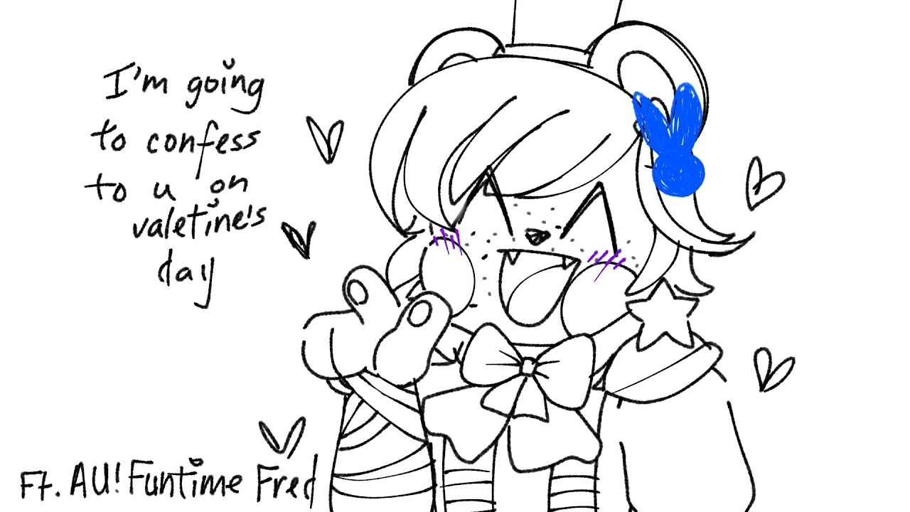 I'm going to confess to you on valentine day 💘 (FNAF Gacha / Funtime ...