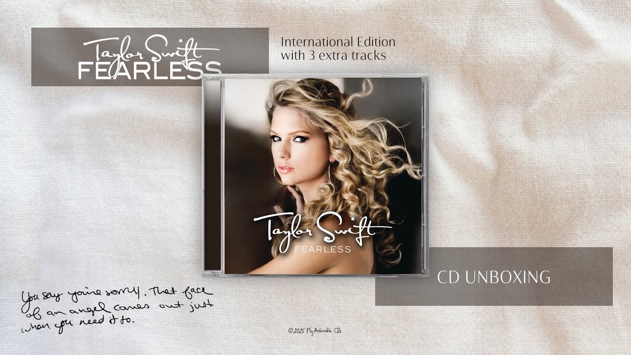 Taylor Swift | Fearless (International Edition) | CD Unboxing - YouTube