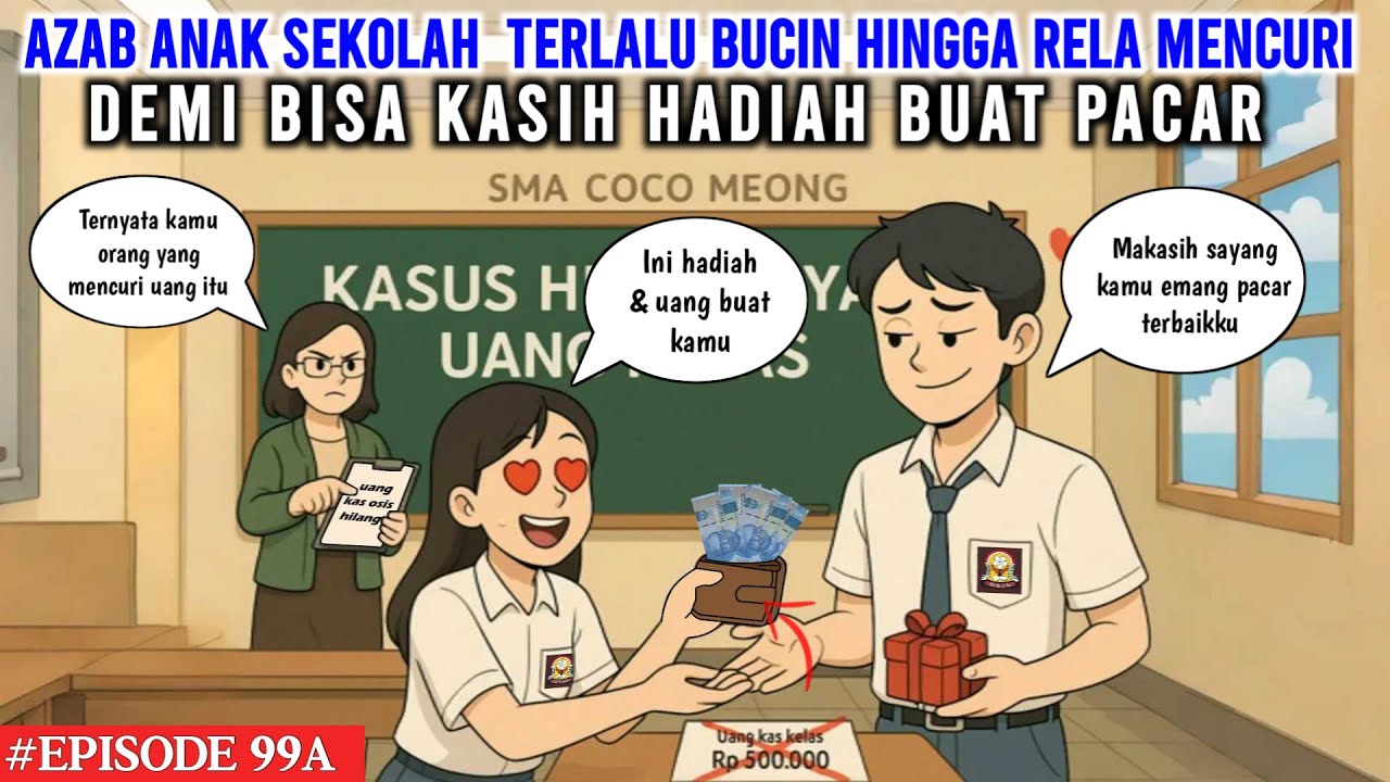 AZAB ANAK SEKOLAH TERLALU BUCIN RELA MENCURI DEMI KASIH HADIAH BUAT PACAR | COCO MEONG EPISODE ...